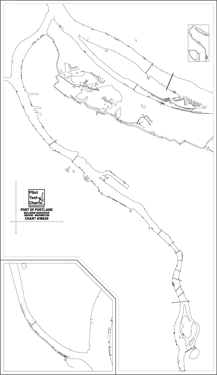 #18526 Port of Portland, Including Vancouver, Oregon-Washington Chart ...