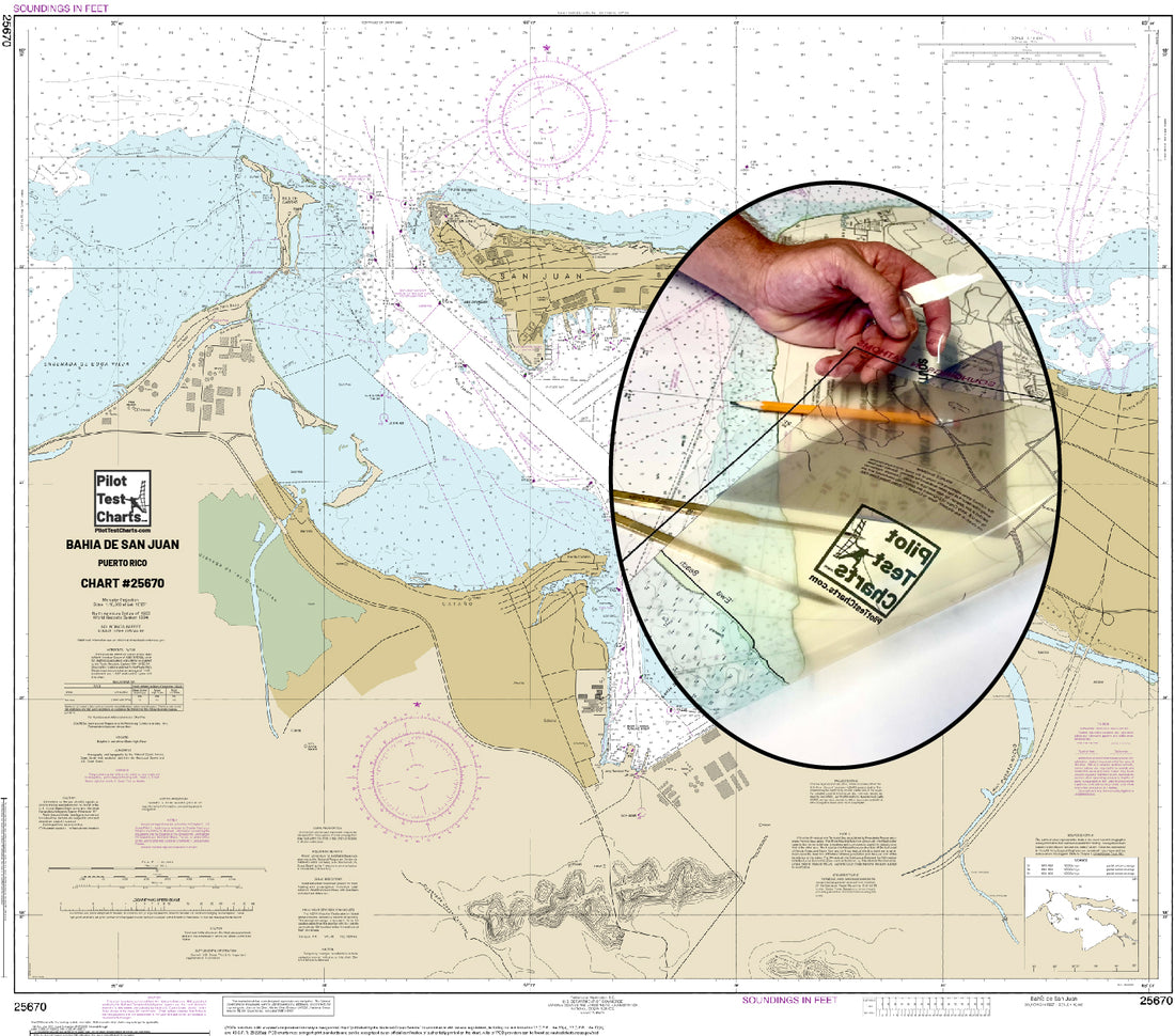 #25670 Bahia De San Juan, Puerto Rico Chart – Pilot Test Charts