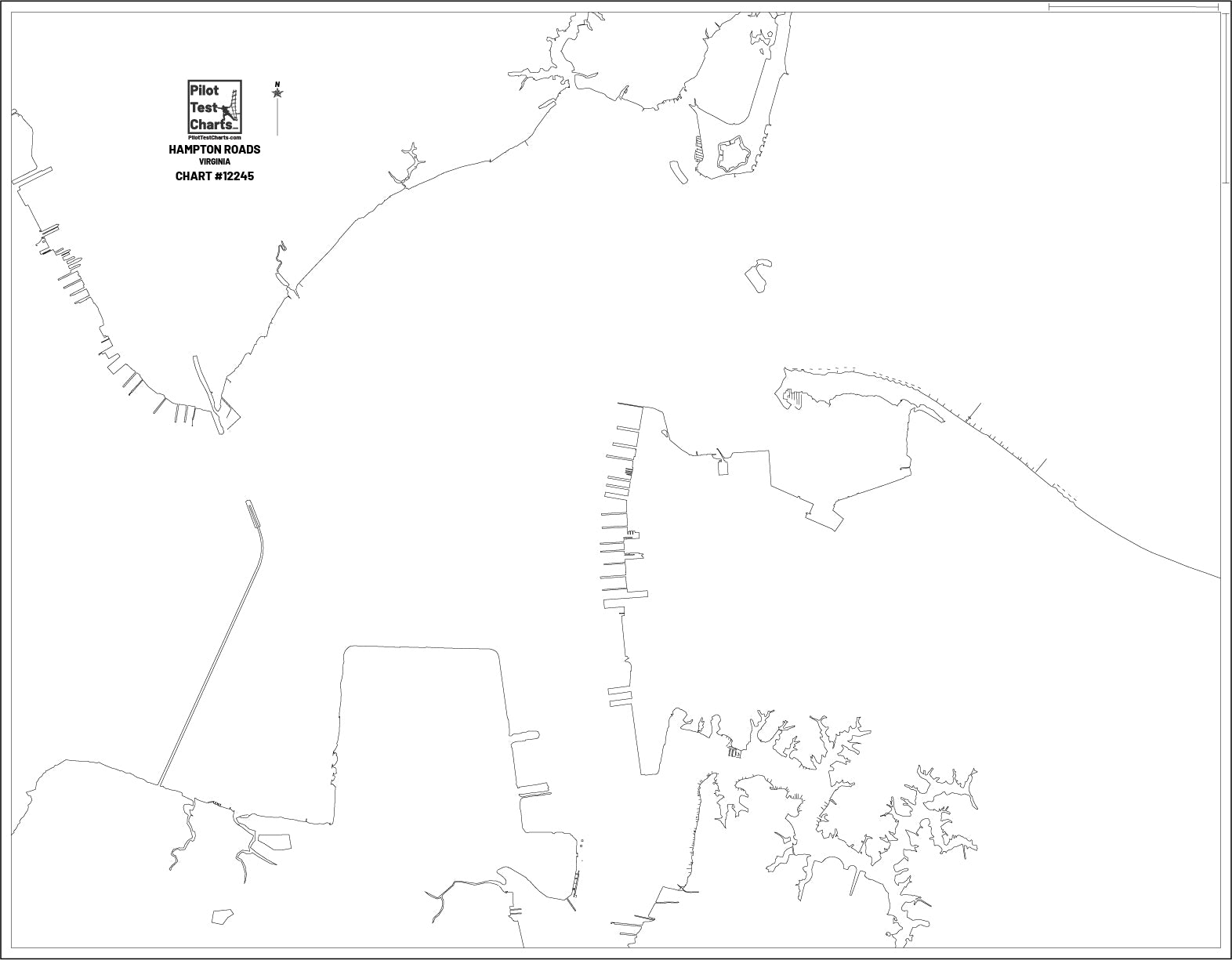 #12245 Hampton Roads, Virginia Chart – Pilot Test Charts