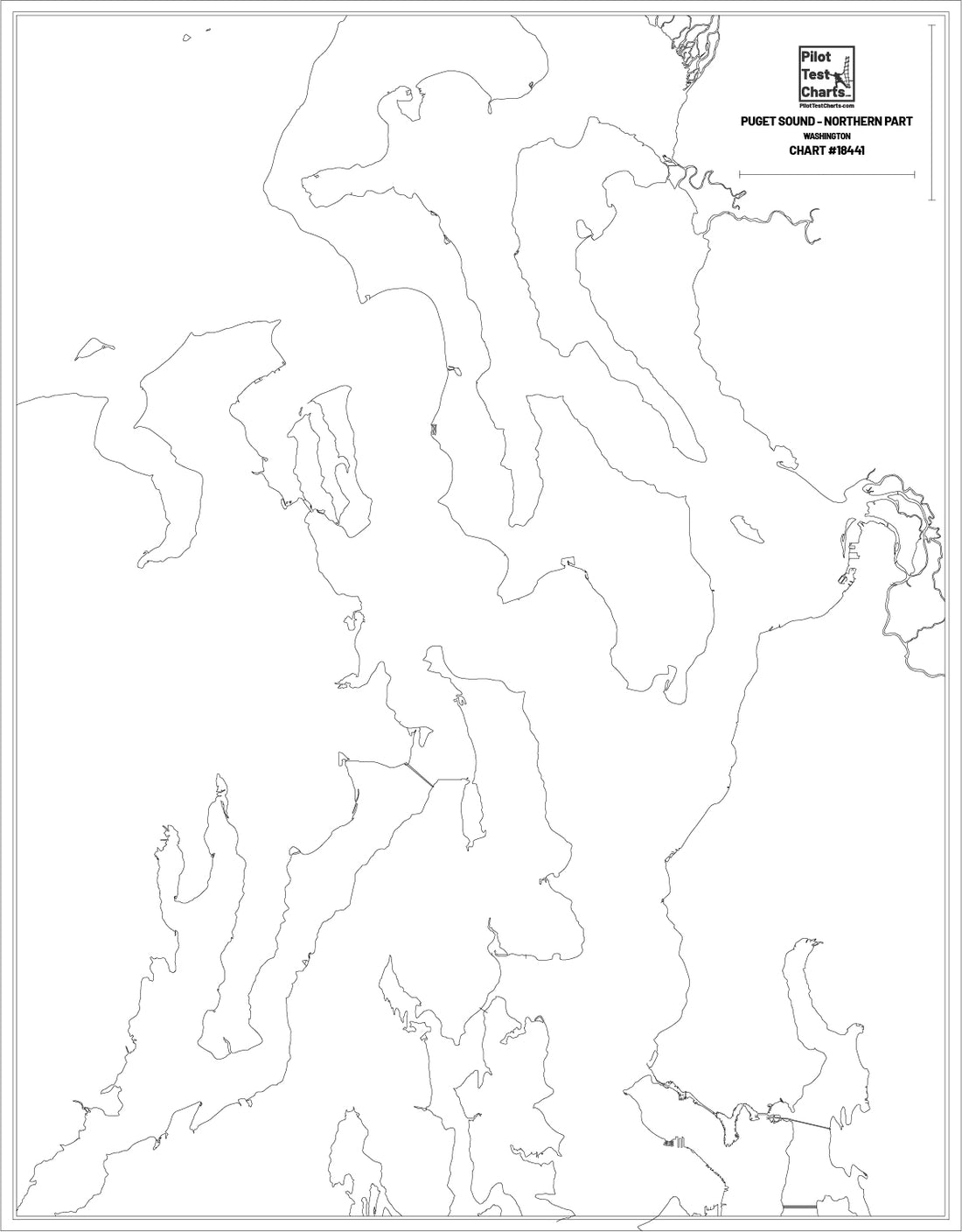 #18441 Puget Sound (Northern Part), Washington Chart – Pilot Test Charts